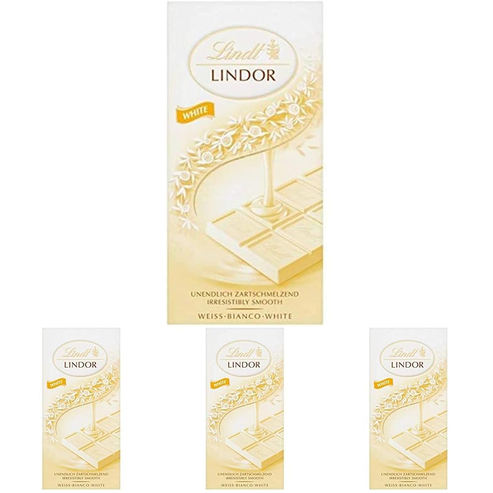 Buy Lindt LINDOR White Chocolate Bar - 100 g - The Perfect Treat ...