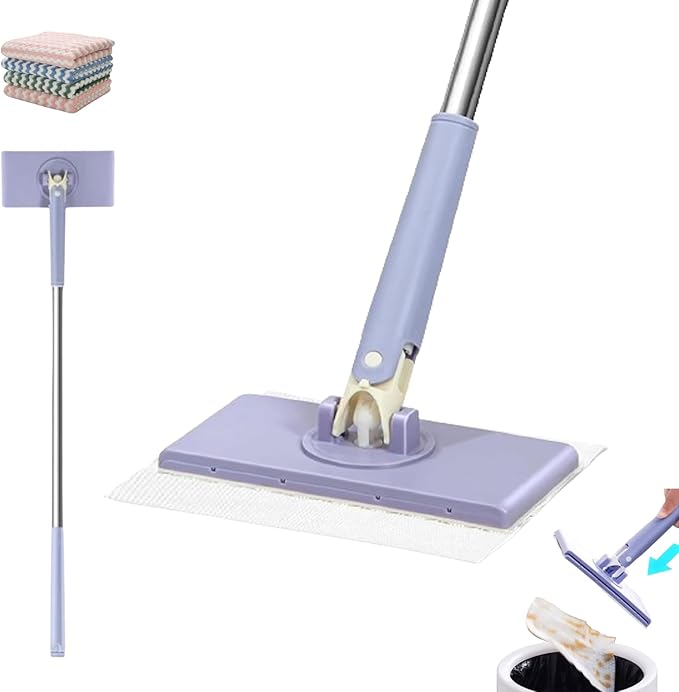 Clever Snap-Grip Mini Mop,No Wash Lazy Mops Wet and Dry,Convenient ...