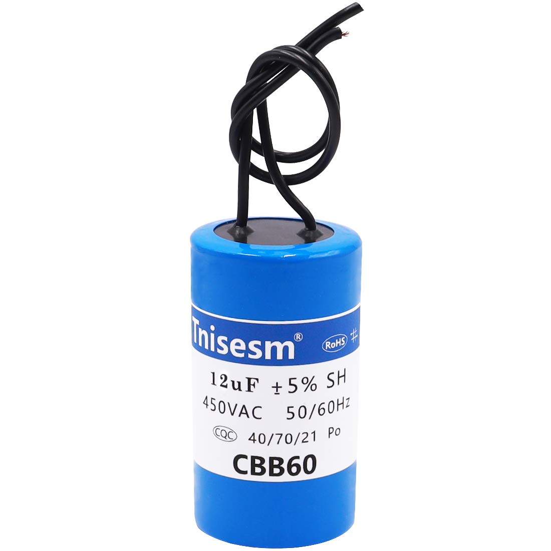 Snapklik.com : Tnisesm 12uF CBB60 Run Capacitor 450V AC 2 Wires For ...