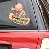 Amazon.com: Oliver's Labels Baby on Board Sticker for Car - Skater Baby ...