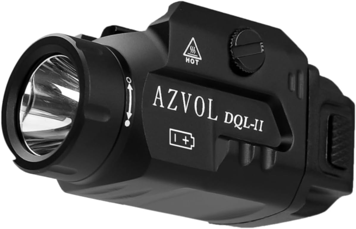 Amazon.com: AZVOL DQL-II 600 Lumens Tactical Pistol Light - Compact & Lightweight Weapon ...