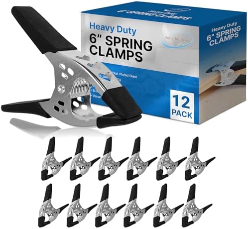 HORUSDY 12-Piece 6" inch Spring Clamp, Heavy Duty Spring Metal Spring ...