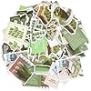 Amazon.com: Sitsink Green Vinyl Laptop Stickers - 120 Pcs Aesthetic for ...