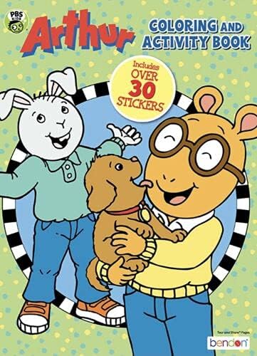 Amazon.com: Learning Work Books Arthur Coloring and Activity Book ...