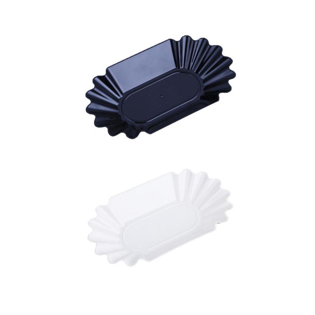 FLAWISH 2 Pieces White & Black Coffee Cupping Sample Tray Oval for ...