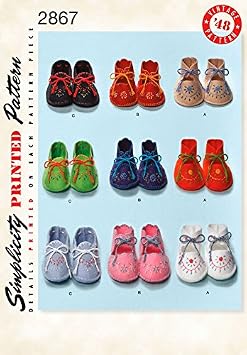 Amazon.com: Simplicity Baby Sewing Pattern 2867 Vintage Style 1948 Baby ...