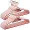 Amazon.com: BGRQRIQ Pink Velvet Hangers 50 Pack - Rose Gold Hook, Space ...