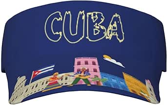 Amazon.com: Cuba Empty Top Cap Flag Baseball Hats Cuban Cap Sun Visors ...