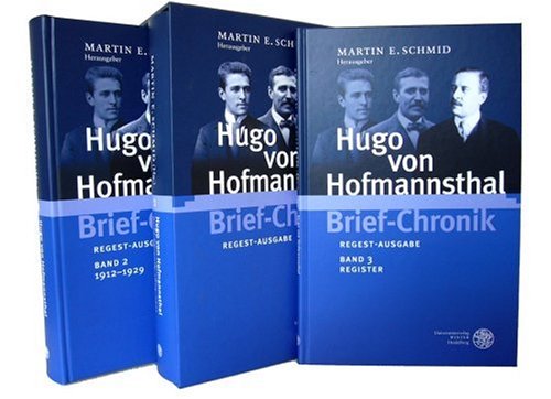 『Hugo von Hofmannsthal Brief-Chronik. Regest-Ausgabe』｜感想・レビュー - 読書メーター