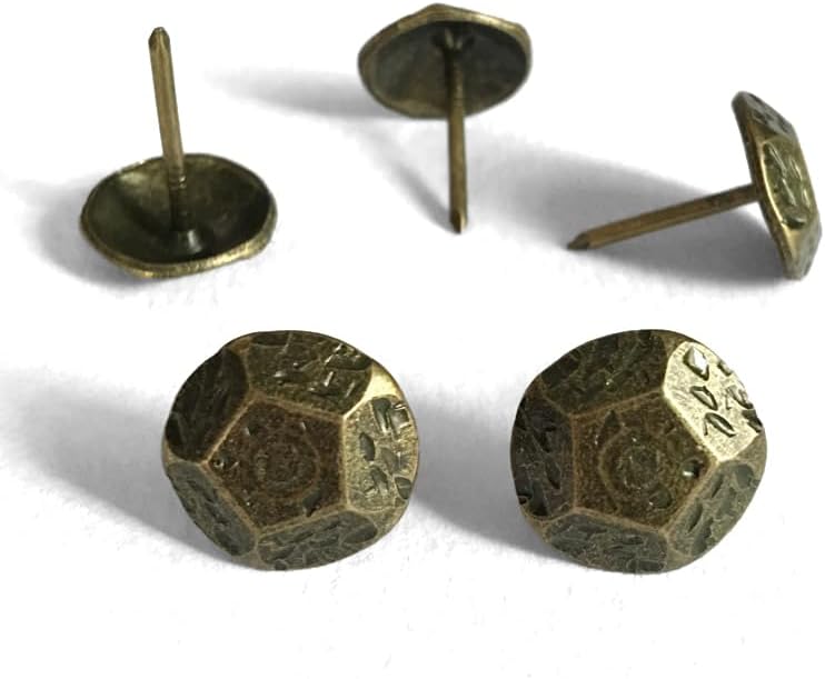 Let's Decorate 200PCS 0.63inch Brass Upholstery Tacks, Middle Size ...