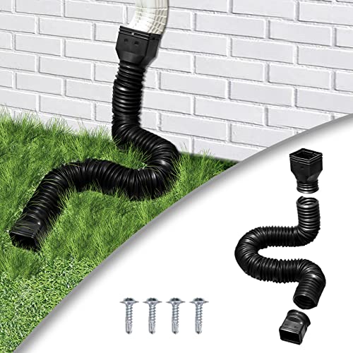 Flexible Gutter Downspout Extension, Adjustable Length, Retractable ...