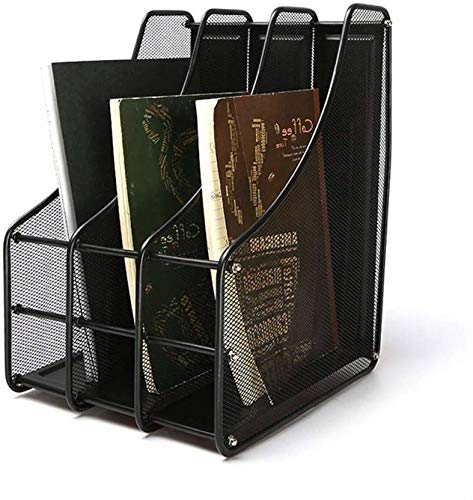 FONICY Metal Mesh Magazine Case Holder Stand File Rack Document Holder ...