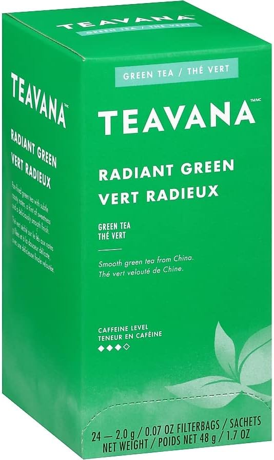 Amazon.com : Teavana SBK13089 Radiant Green Tea Bags, 24/Box : Grocery ...