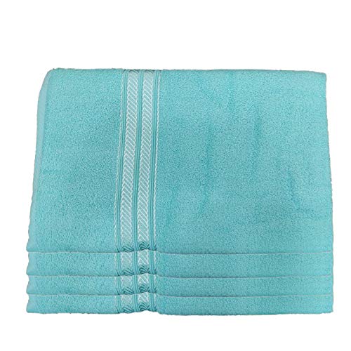 Sagar Vista Blue Superior Turkish Towel 30"*60"_Pack of 4 : Amazon.in ...
