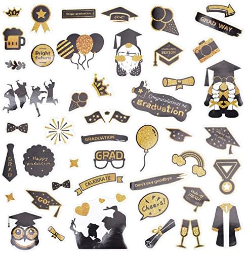 GORGECRAFT 184pcs Graduation Theme Stickers Self-adhesive Envelope ...