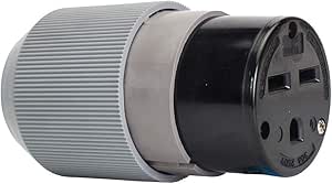 EATON Wiring 6700N Straight Blade Plugs & Connectors, One Size, Gray ...