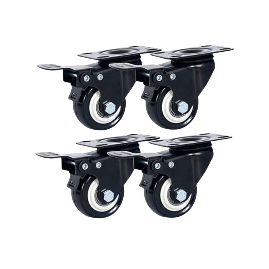 Nisma Engineering Heavy Duty Caster Wheel for Furniture - Set of 4 ...
