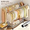 Amazon.com: Raybee Clothes Rack Heavy Duty Rolling Clothing Rack with ...