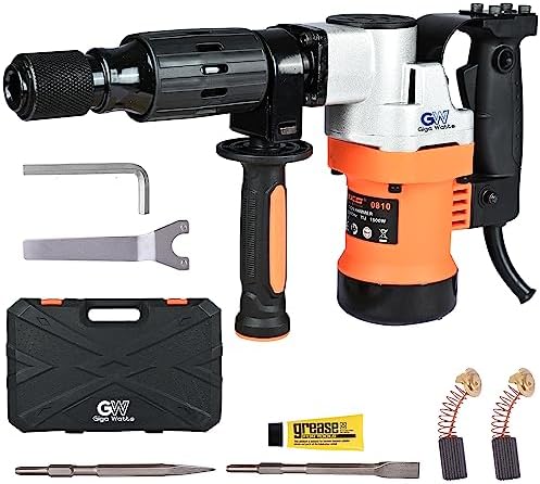 Hillgrove HGCM1060M1 18MM Demolition Chisel+Hammer Concrete Breaker ...