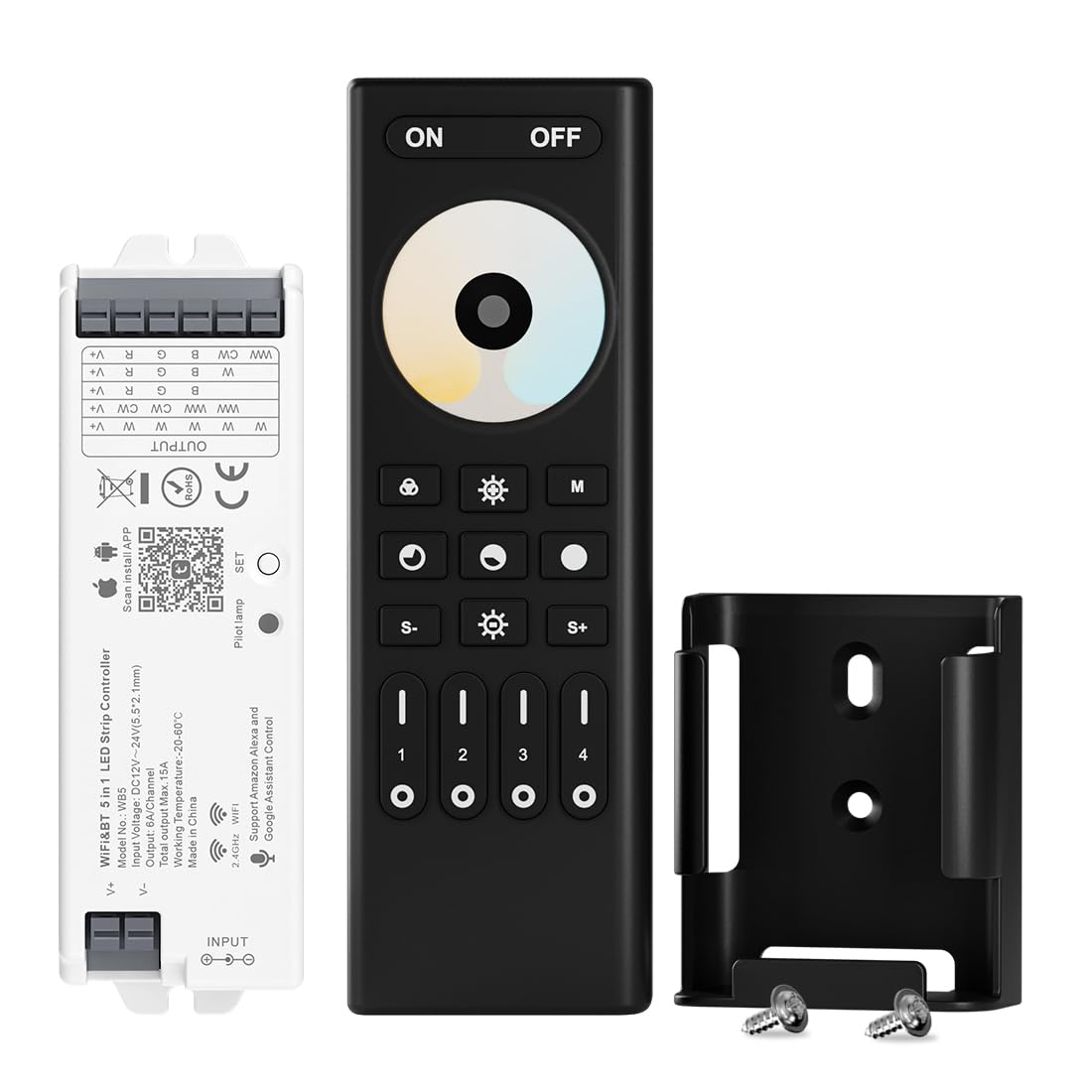 Amazon.com: BTF-LIGHTING CCT LED Strip Controller and RF remote : Tools ...