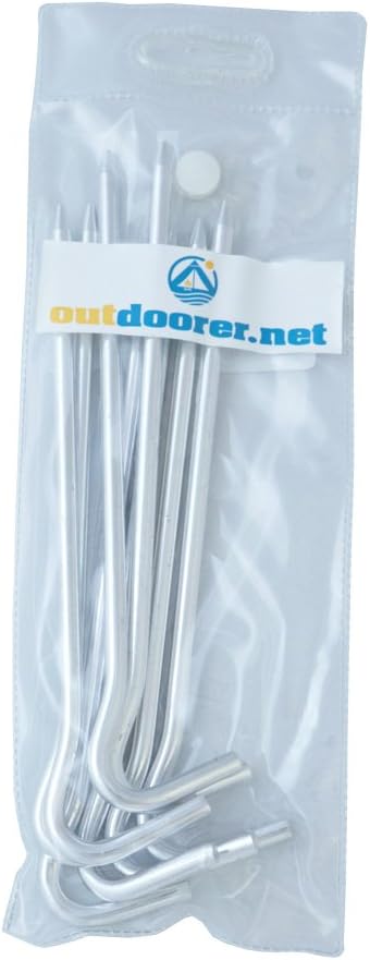 Outdoorer Alu Peg, tent pegs made of aluminium, 18 cm pegs, 8 pieces ...