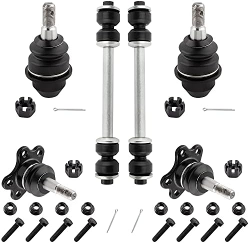 Amazon.com: BOXI 6pcs Front Lower & Upper Ball Joints Sway Bar Fit for ...