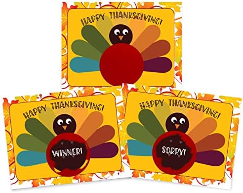 Amazon.com : REWIDPARTY Fall Party Scratch Off Game Cards（32 PCS ...