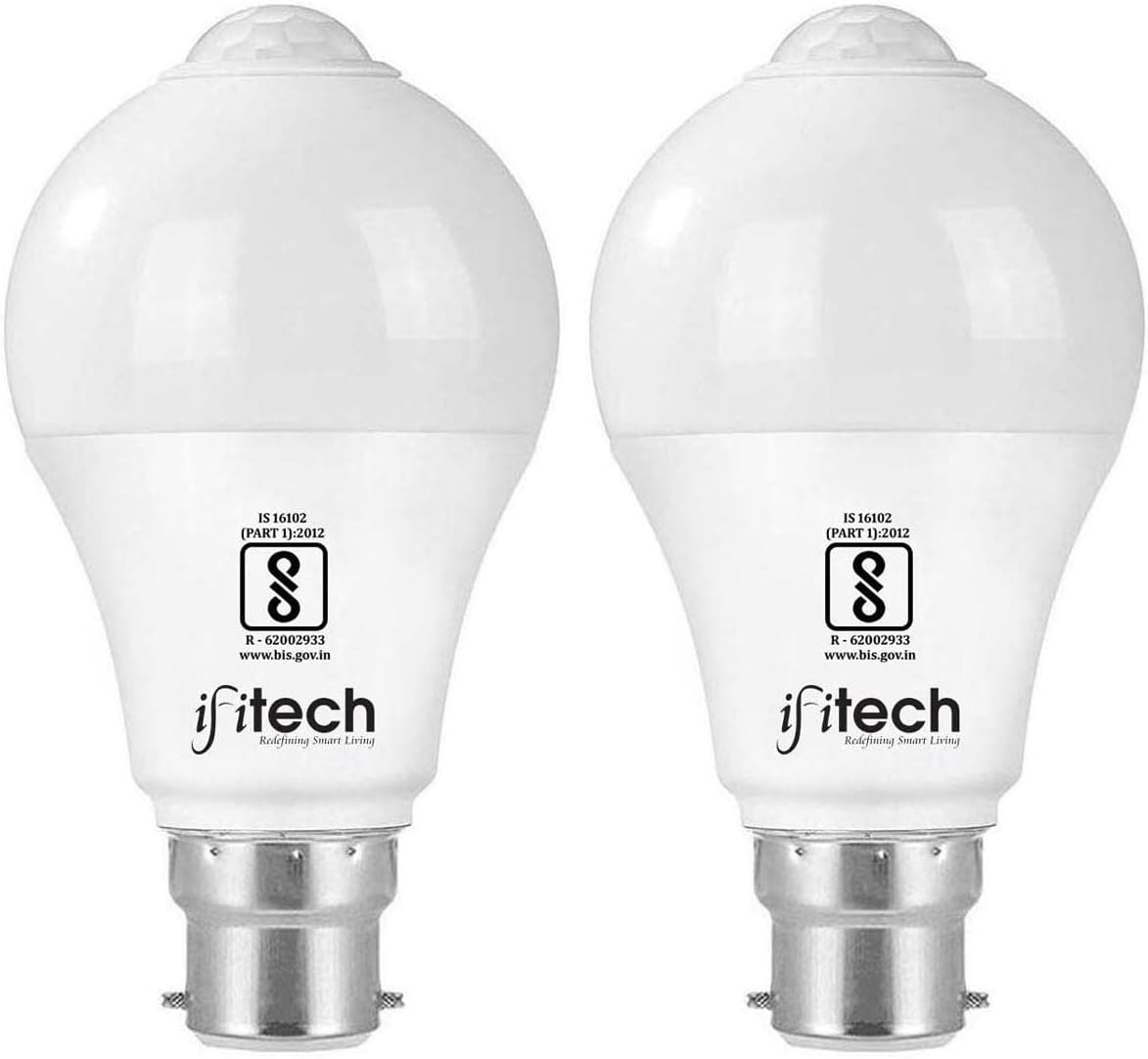 Buy IFITech 5W Motion Sensor LED Bulb - Auto On/Off (Cool White ...