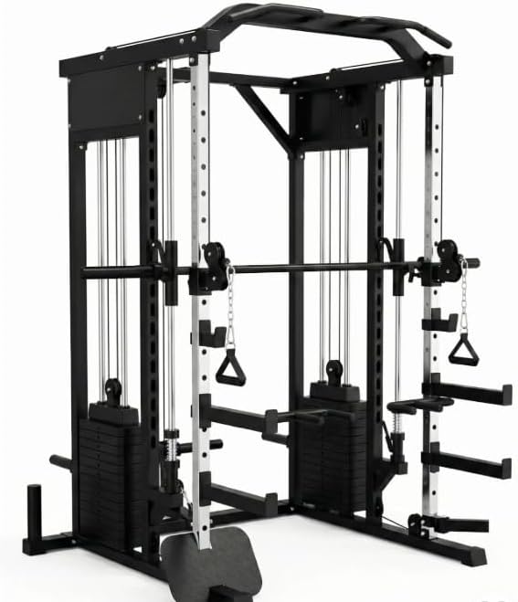 Body Strong Multi-Functional Power Rack & Smith Machine TUDDT, Heavy ...