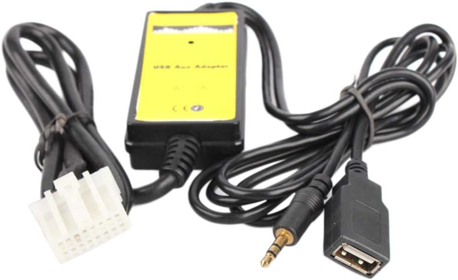 Nrpfell USB AUX Mp3 Player Adapter Car Digital Music Cd Changer 3.5mm ...