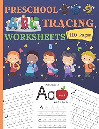 Preschool Tracing Worksheets: 110 Simple & Fun Alphabets, Numbers ...
