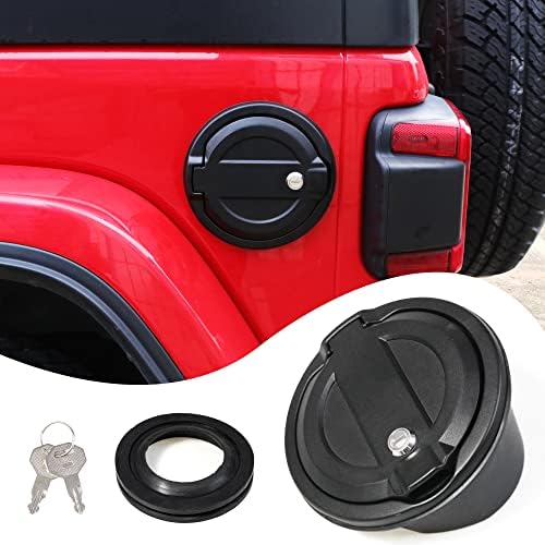 Amazon.com: RERPRO Locking Gas Cap Cover Compatible with 2018-2025 Jeep ...