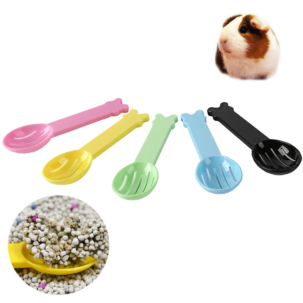 Amazon.com: 5 Pcs Hamster Scooper Plastic Litter Scoop Sifter Hamster ...
