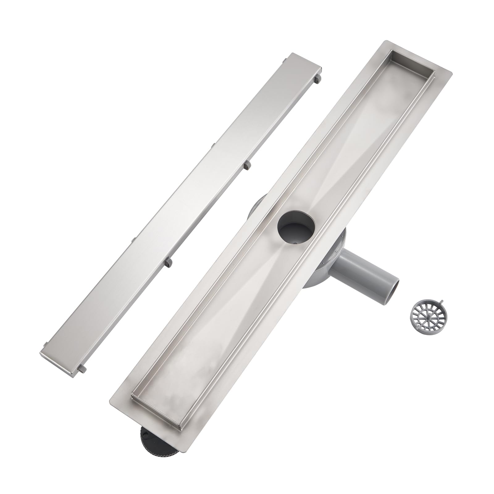 T&K Linear Shower Drain 2 In 1 Tileable and 360 Rotatable 50cm ...
