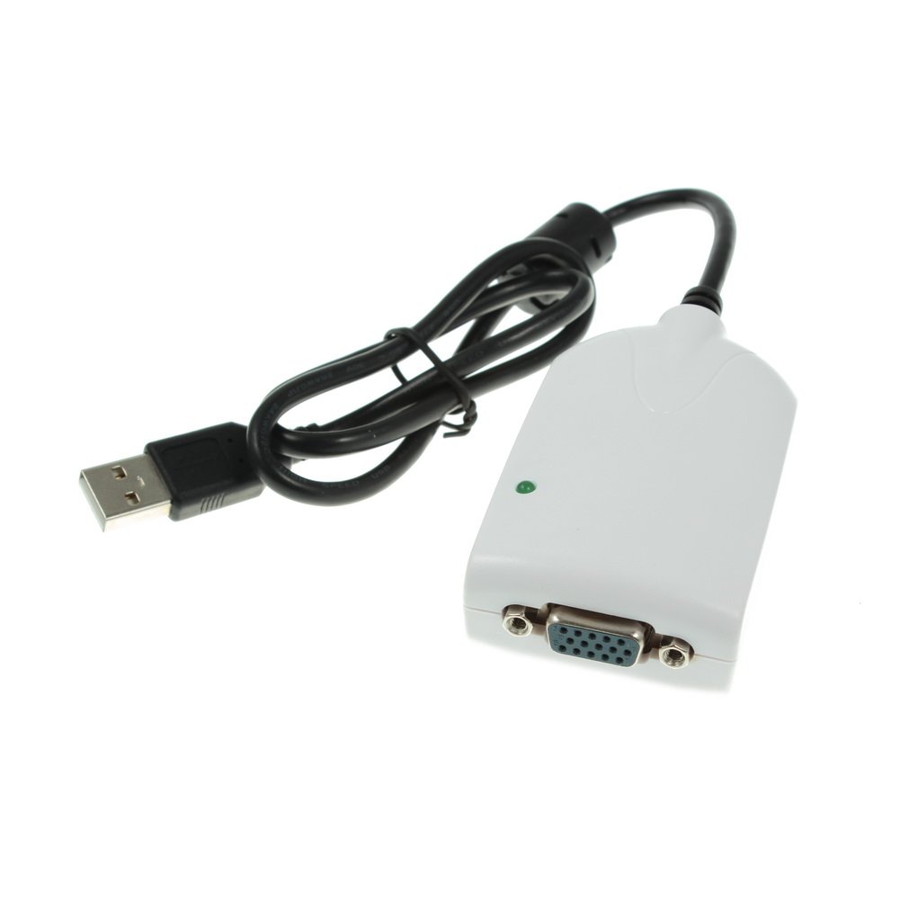 Water & Wood USB 2.0 VGA Display Adapter External Graphics Card Connect ...