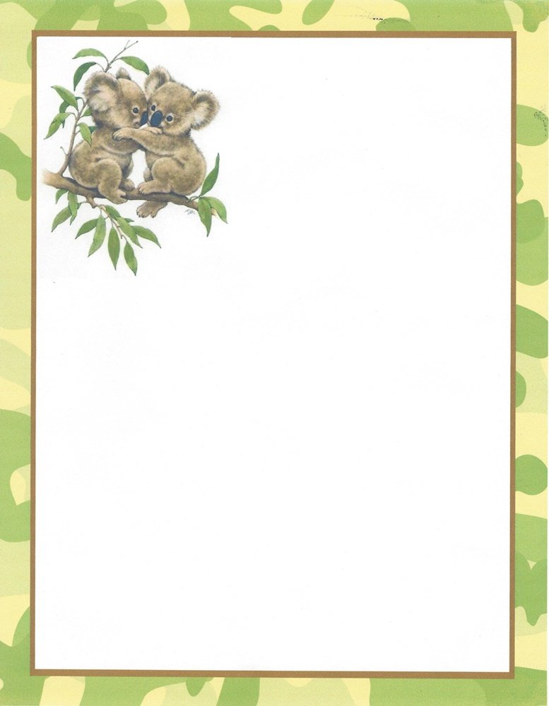 Amazon.com: Koala Bear Stationery Printer Paper 26 Sheets : Office Products