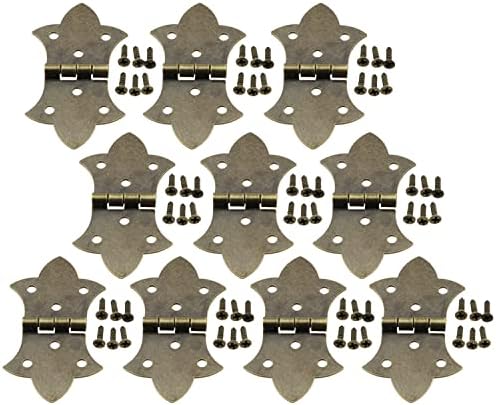 MTQY 10pcs Vintage Butterfly Hinges 2.24"x1.22" Antique Bronze ...