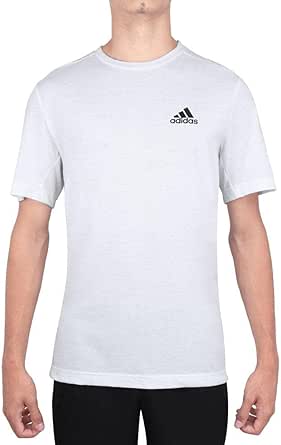 تيشيرت رياضي للرجال من قماش تيري فرنسي بتصميم بكم قصير من اديداس، لون ...