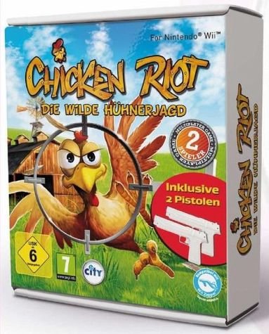 Chicken Riot Wii Bundle SE (inkl. 2 Pistolen) : Amazon.de: Games