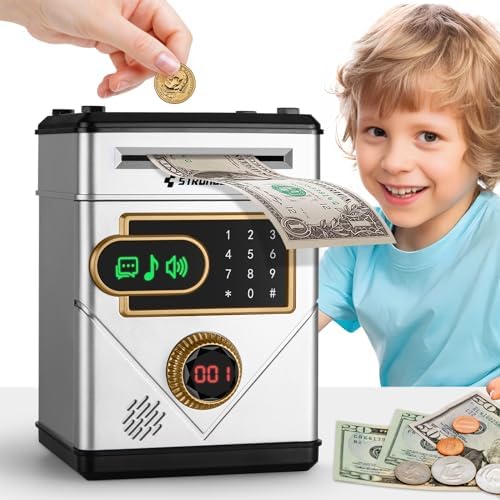 Amazon.com: Piggy Bank for Kids, Touchscreen Money Bank Toys for 4 5 6 ...
