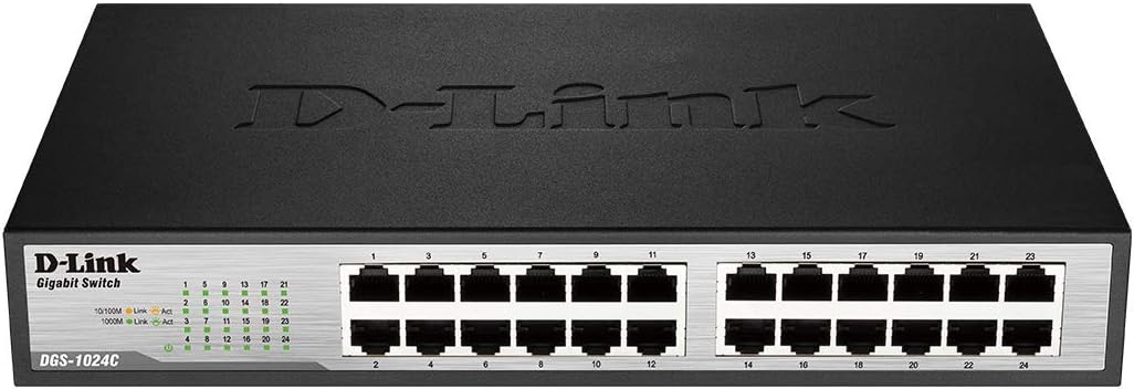 D-Link DGS-1024C 10/100/1000 Mbps 24-Ports Rackmountable Switch - Buy D ...