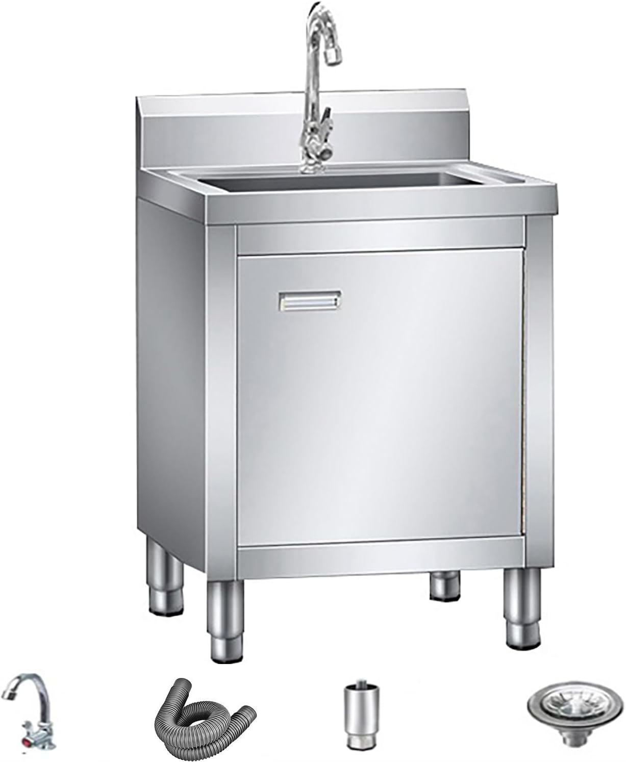 Yuezouikl Lavello da Cucina 1 Vasca,Lavandino Esterno,Mobile Lavabo ...