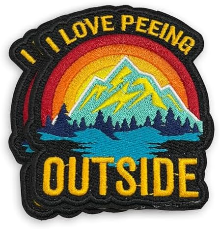 Amazon.com: VOTANTA (2 PCS) - I Love Peeing Outside Patch | Funny Camping Hiking Adventure ...