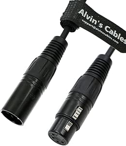 Amazon.com : Alvin's Cables XLR 4 Pin Male to XLR 4 Pin Female Power Cable for Sony Venice|F55 ...