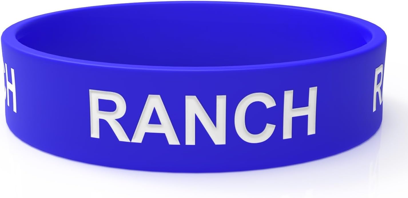 Amazon.com: Rousse Bands Ranch Dressing Label Band - Silicone Squeeze ...