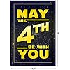 Amazon.com: May The Fourth Be With You Movie Cool Wall Decor Art Print ...