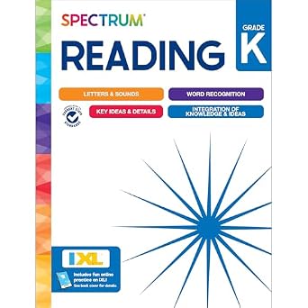 Spectrum Reading Kindergarten Workbooks, Activity Book Covering the ...