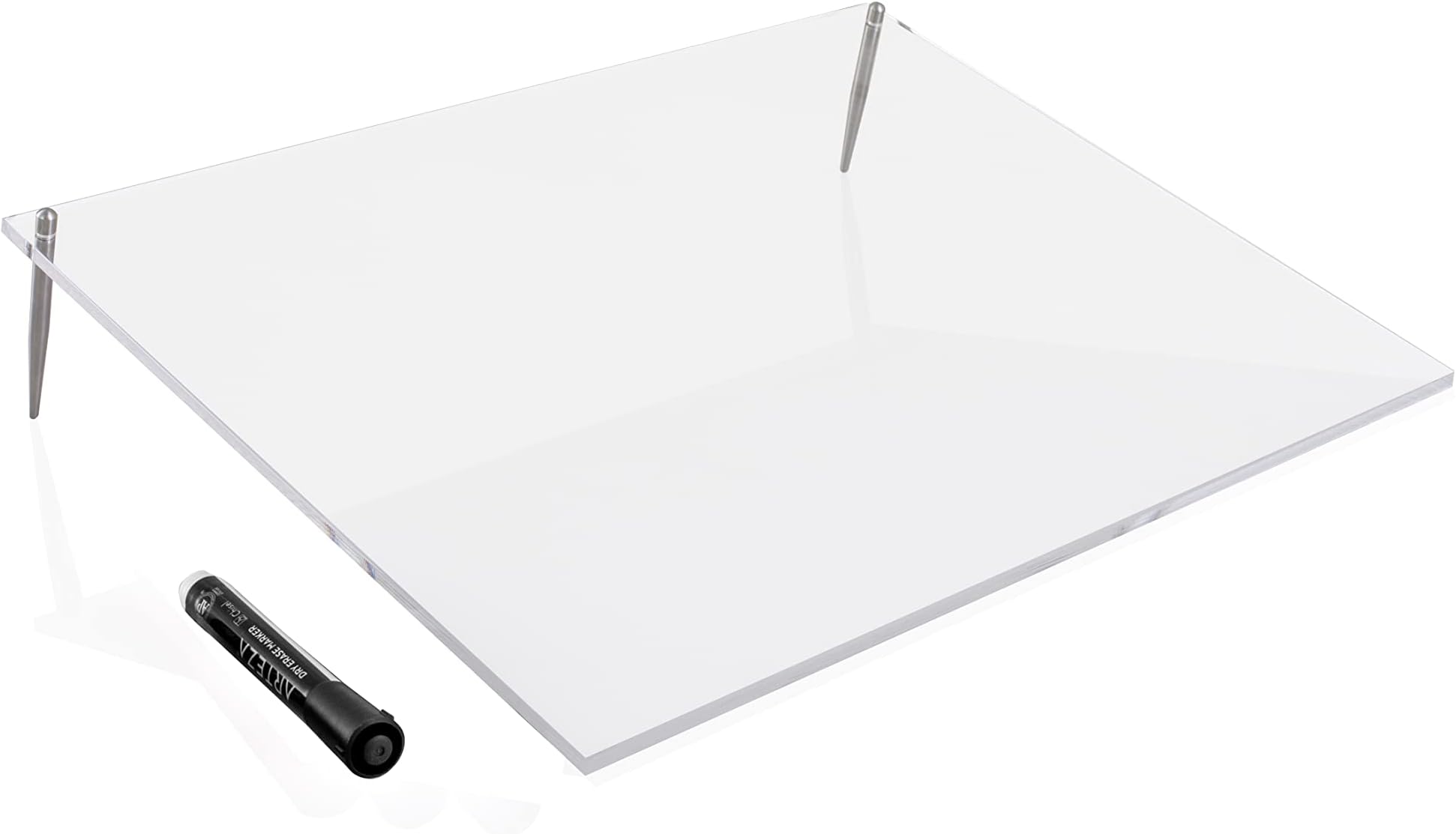Amazon.com : Desk Dry Erase Board with Erasable Marker | White, Black ...