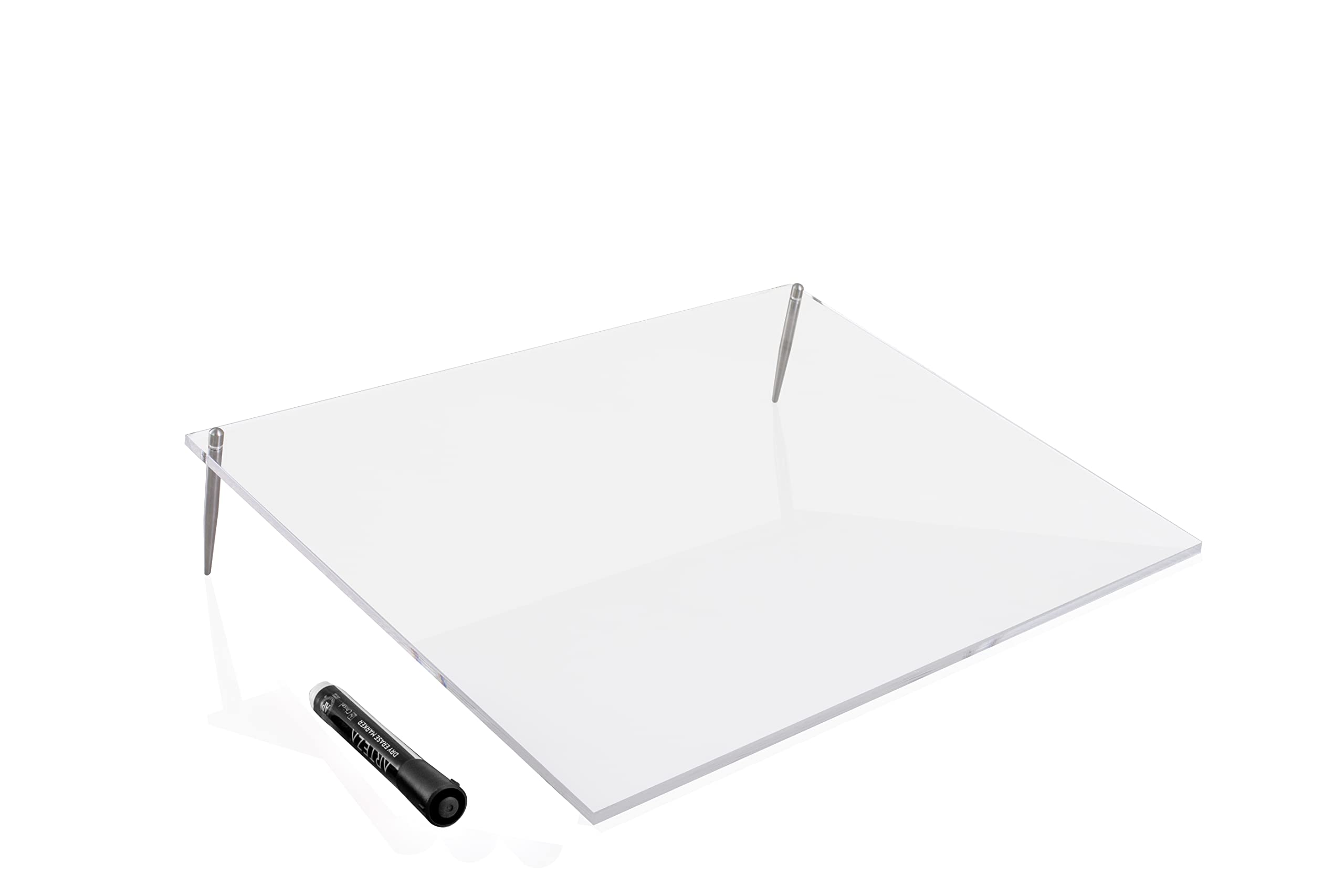 Amazon.com : Desk Dry Erase Board with Erasable Marker | White, Black ...
