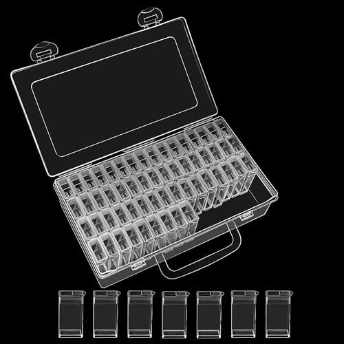Flipco Diamond Painting Storage Containers, 64 Slots Bead Storage ...
